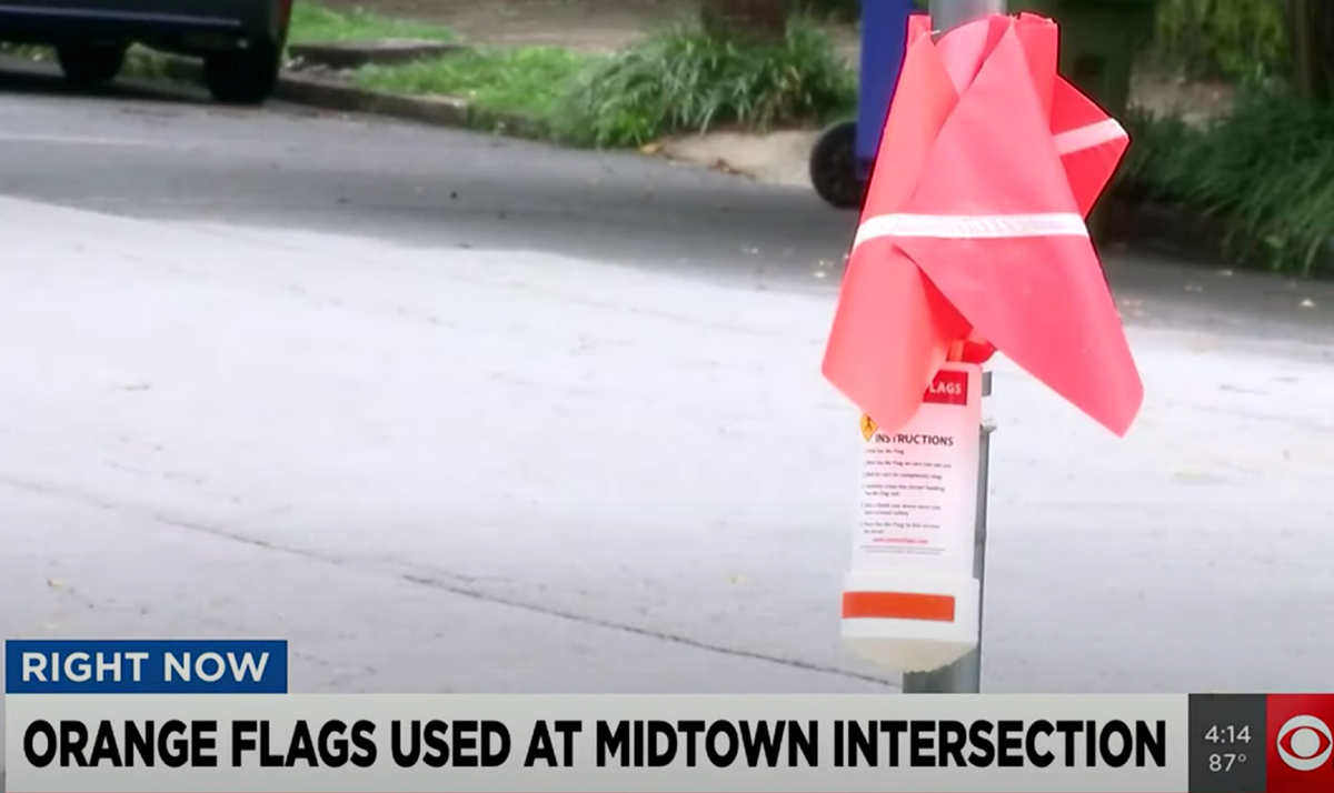 Concerned Citizen Adds Crosswalk Flags to Busy Intersection in Atlanta ...