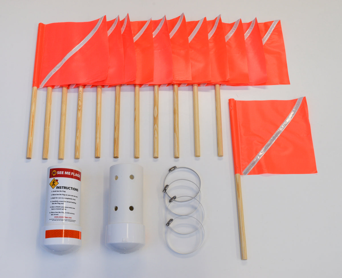 See Me Flags Crosswalk Flags Starter Set